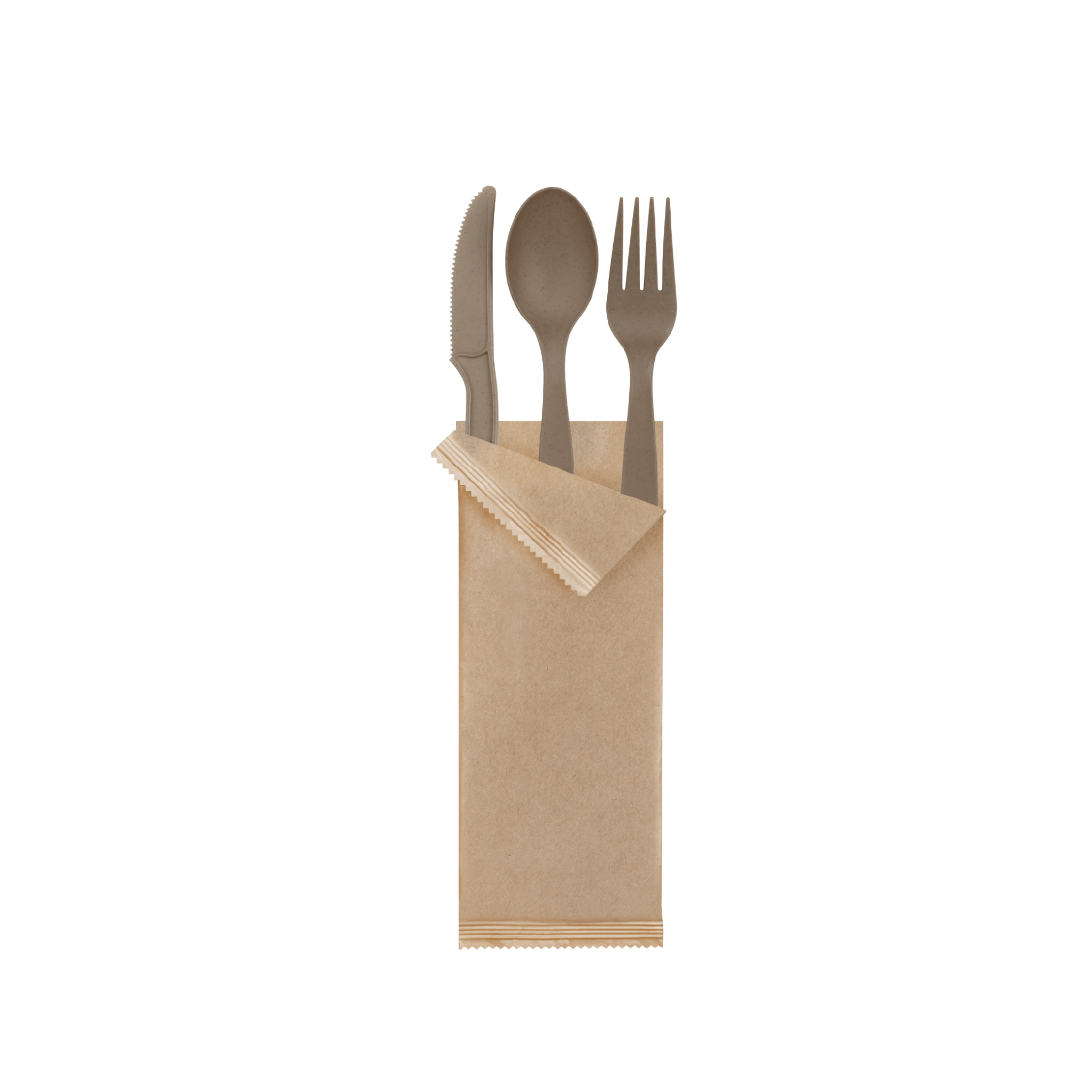Compostable Knife, Fork, Spoon Set｜Individually Wrapped - renouvo