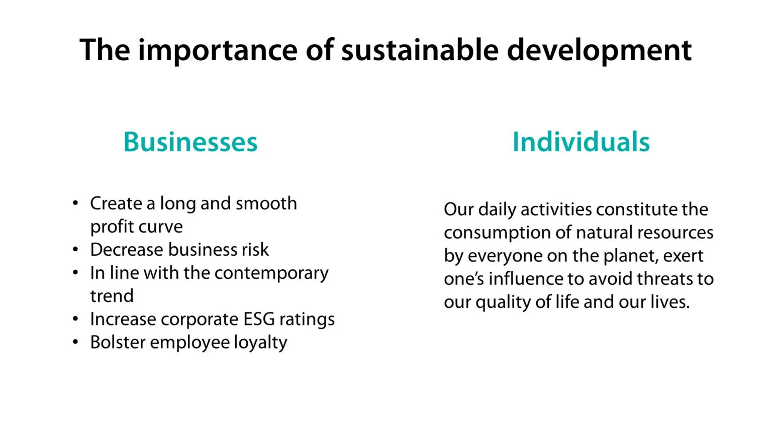 The importance of sustainable development and the three pillars - renouvo
